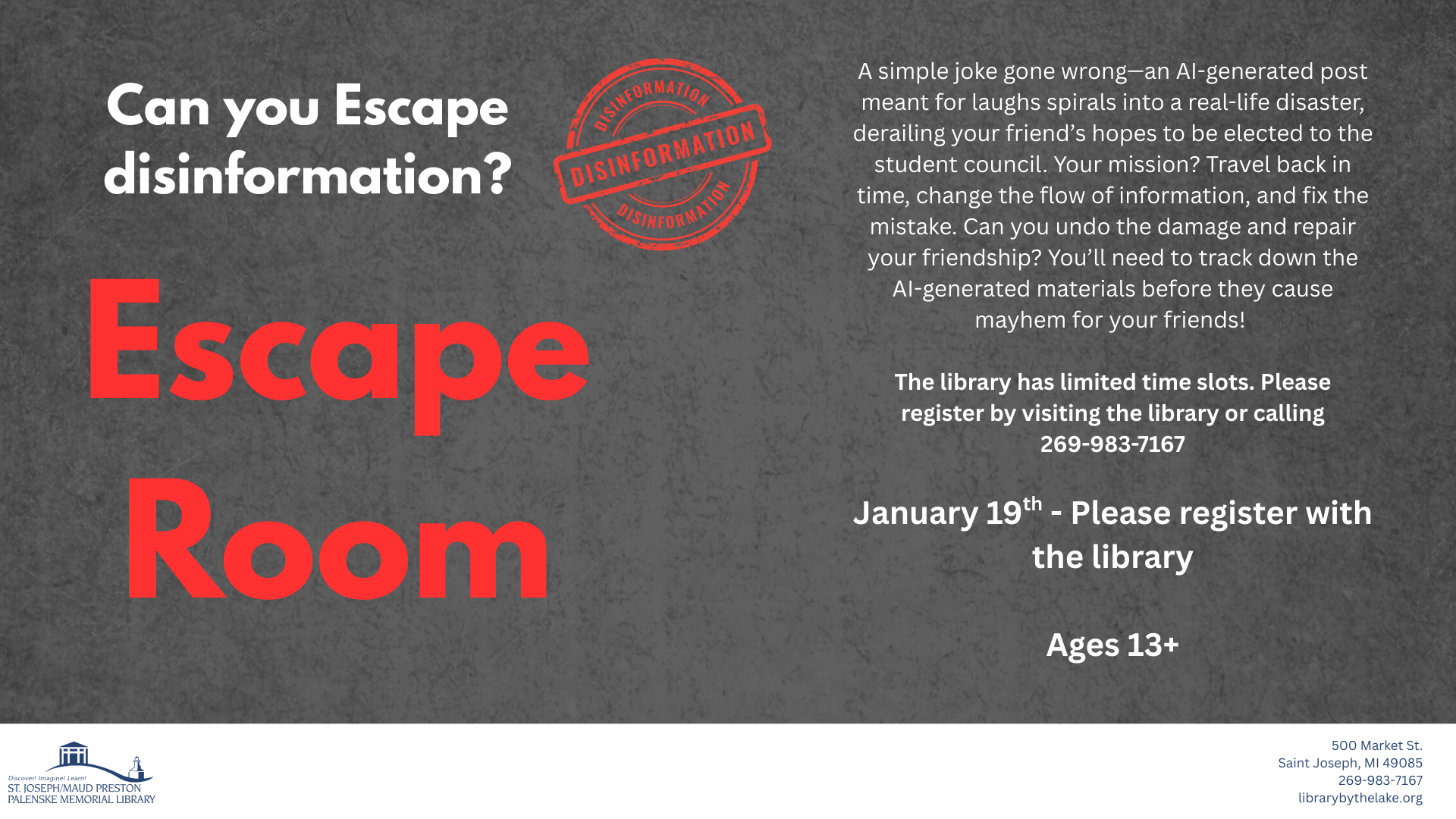 St. Joseph / Maud Preston Palenske Memorial Library: Home Page